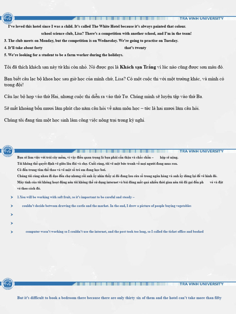 Foundaton of Translation - Practice | PDF