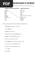 Common Shakespearean Terms | PDF