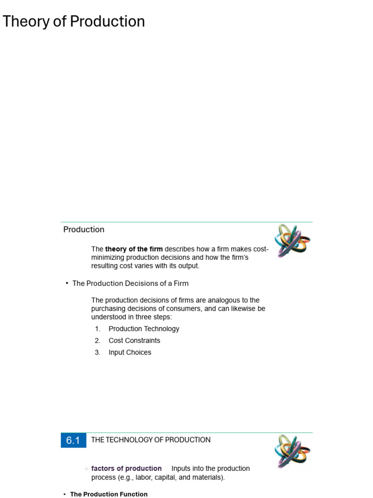 Understanding Production Theory Basics | PDF | Production Function ...