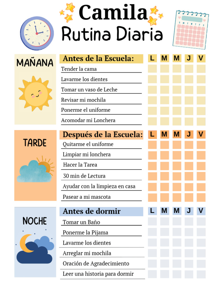 Rutina Diaria | PDF