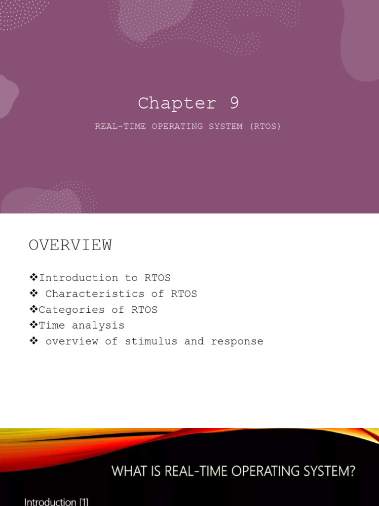 Real-Time Operating System Overview | PDF | Real Time Computing ...