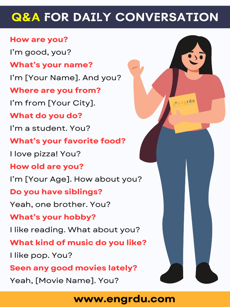 English Conversation Questions PDF | PDF
