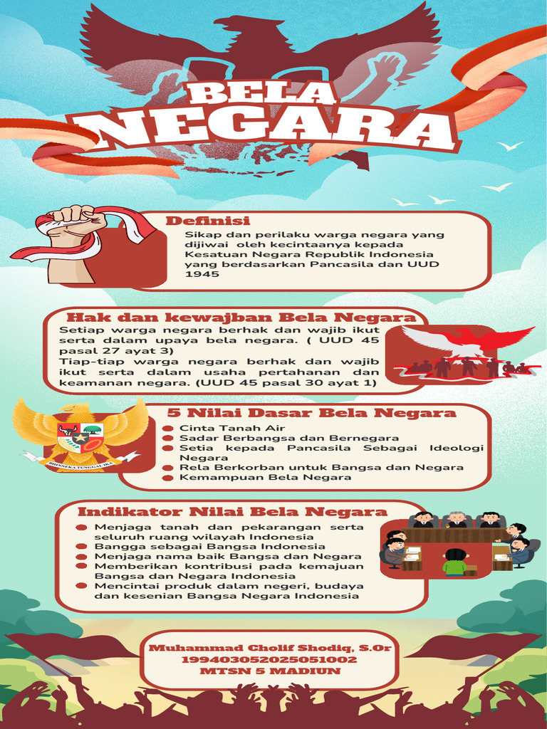 20.a34.k2 - Muhammad Cholif Shodiq - Poster Bela Negara | PDF