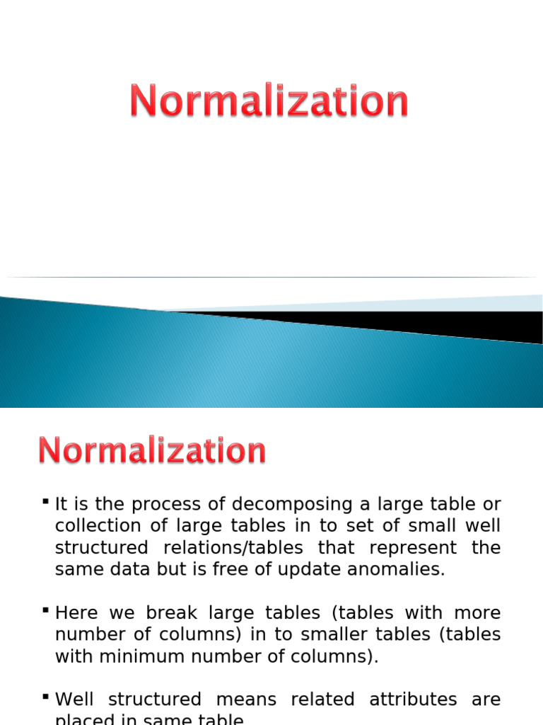 Normalization | PDF | Databases | Data Management