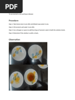 Turmeric Strip Indicator Experiment | PDF
