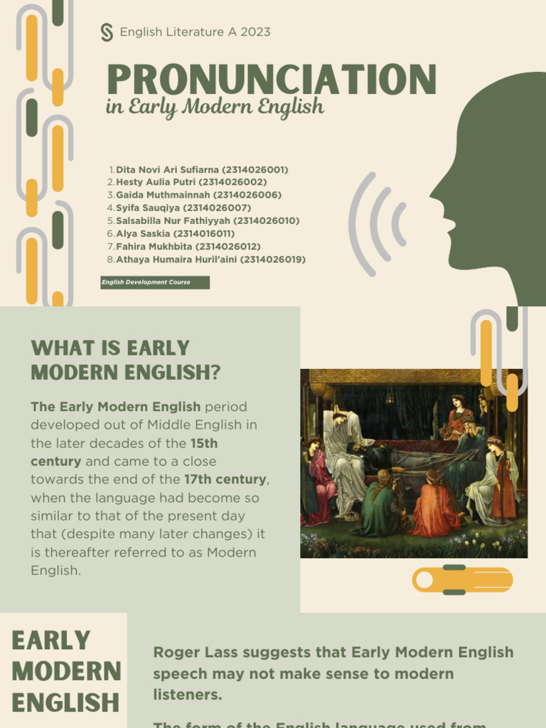 Early Modern English Pronunciation Guide | PDF | Vowel | English Language