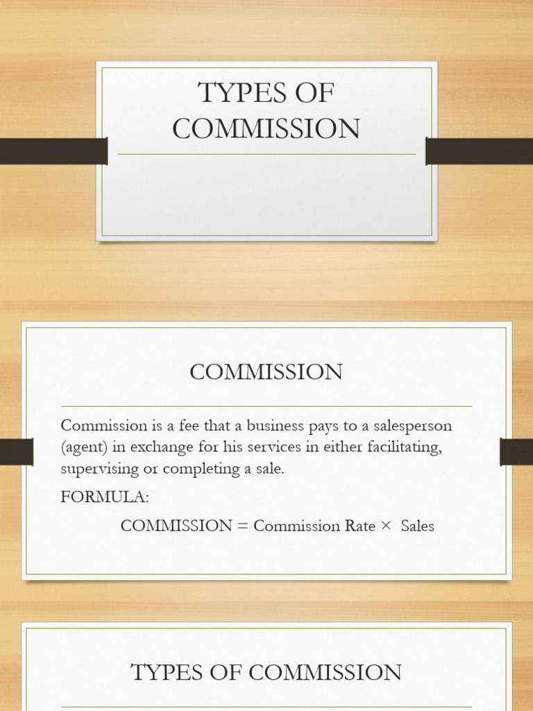 Types of Sales Commission Explained | PDF