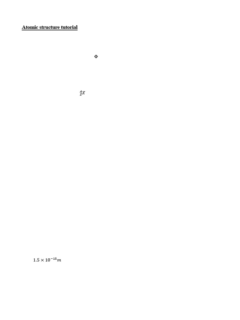 Atomic Structure and Photon Calculations | PDF | Atoms | Radioactive Decay