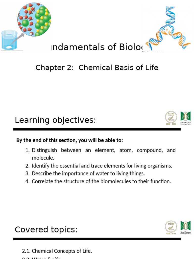 Chemical Basis of Life in Biology | PDF | Carbohydrates | Biomolecules
