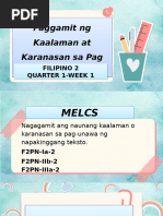 Grade 2 Filipino Module 1 Final | PDF