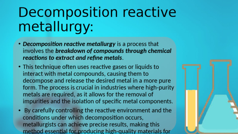 Decomposition Reactive Metallurgy | PDF