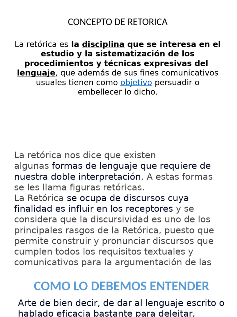 Introducción a la Retórica y sus Figuras | PDF | Retórica | Comunicación