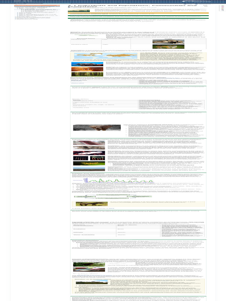 ESS 2024 Ecology Overview Guide | PDF | Ecology | Species