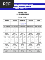 BHS 2024-2025 Bell Schedule FINAL | PDF