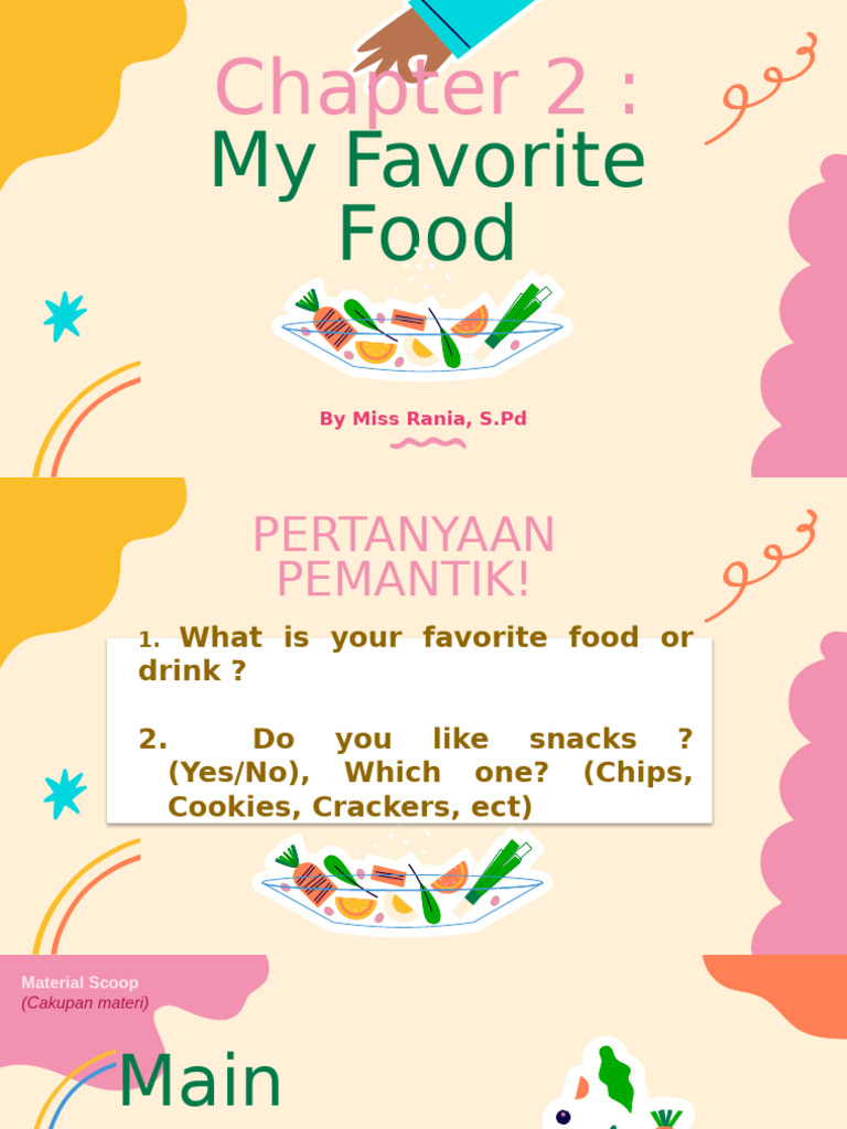 My Favorite Food | PDF | Eating Behaviors Of Humans | Cooking