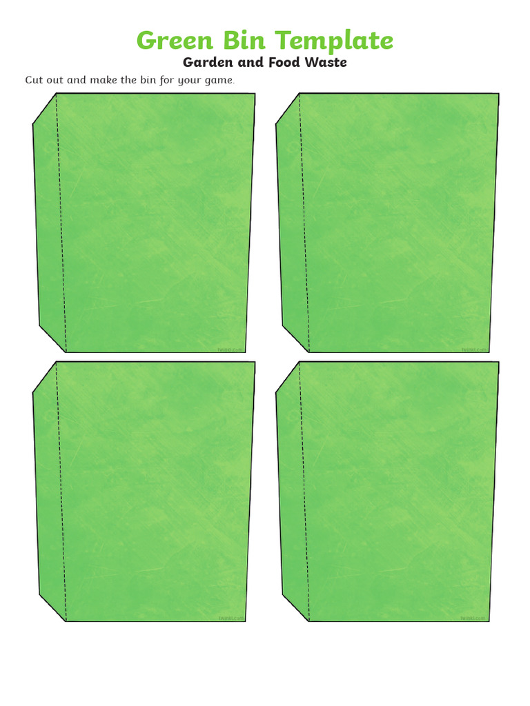 Recycling Bin Templates | PDF