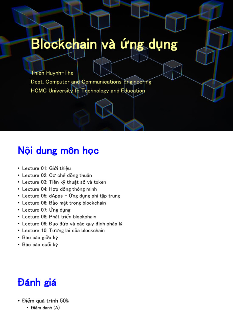 Lec 03 Blockchain Và NG D NG | PDF