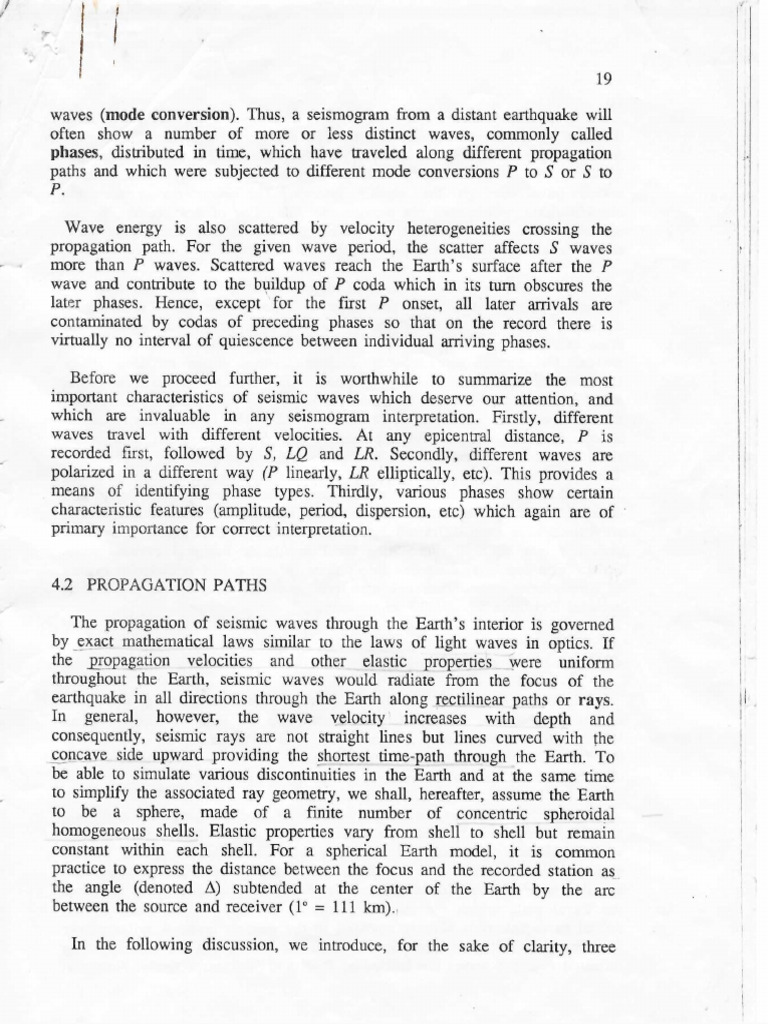 Lectures3 Seismic Phase - Anatomy of Seismogram | PDF