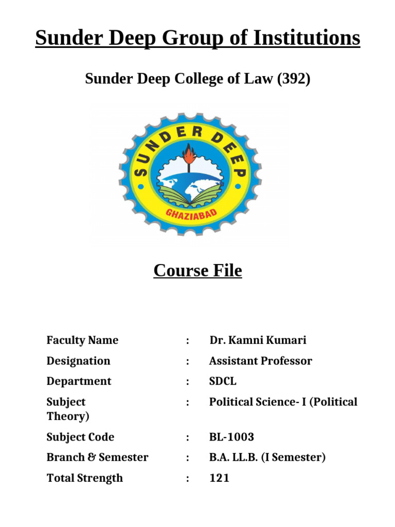 Political Science Course File | PDF | Liberalism | Liberty