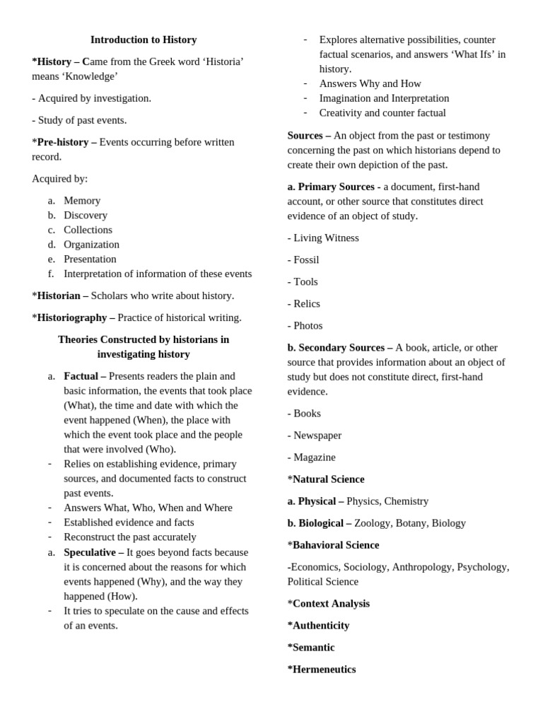 Overview of Historical Investigation | PDF | Historian | Science