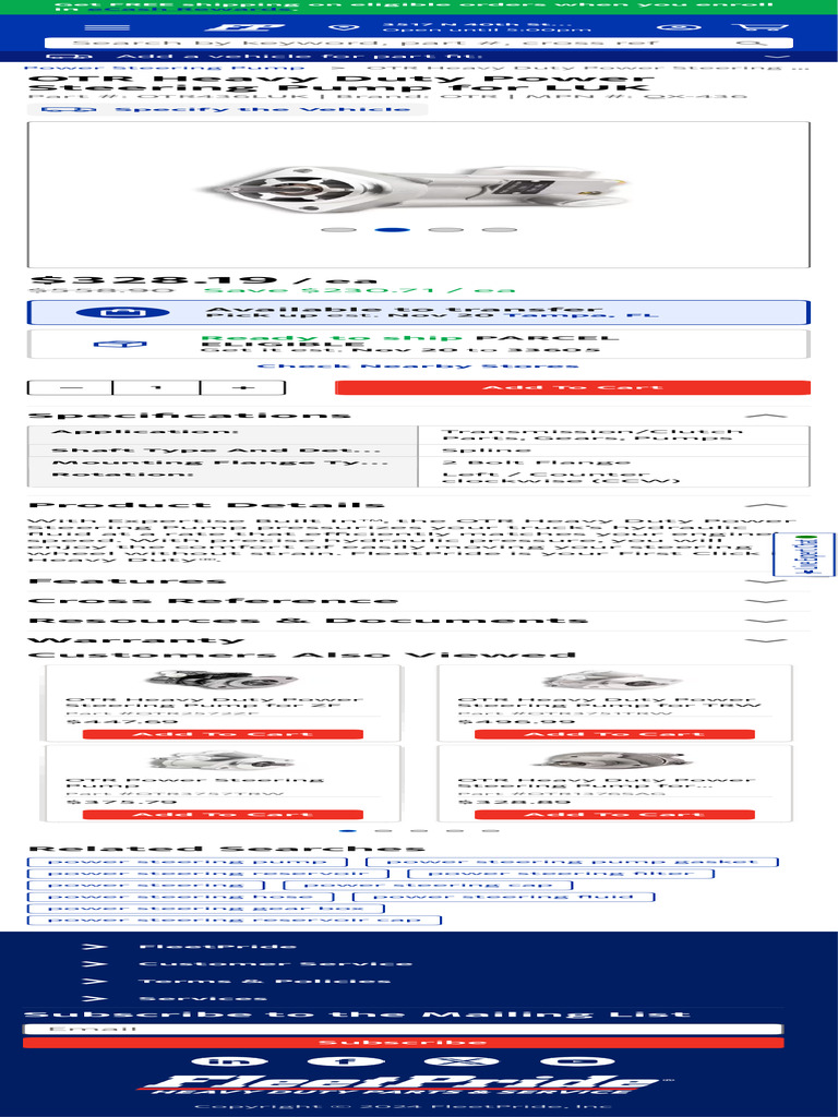 OTR Heavy Duty Power Steering Pumps | PDF | Automotive Technologies ...