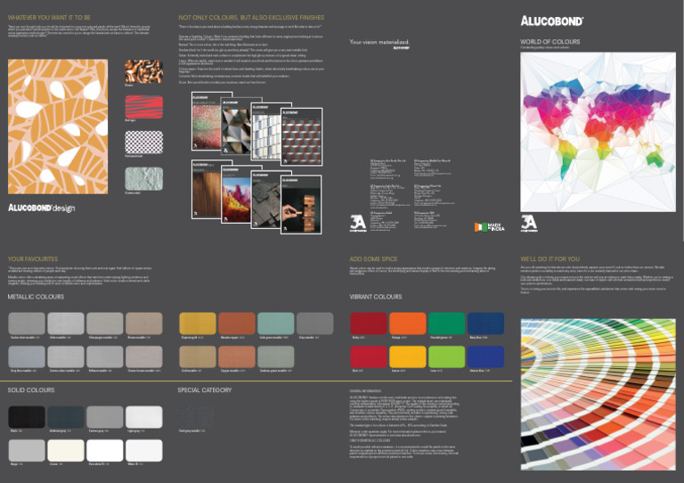 Alucobond World of Colours Brochure | PDF | Color