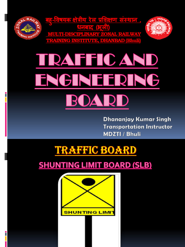Shunting Limit Board Overview | PDF | Transport | Rail Transport