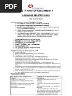 CELTA Assignment 2: Language-Related Task | PDF | Workweek And Weekend | Verb