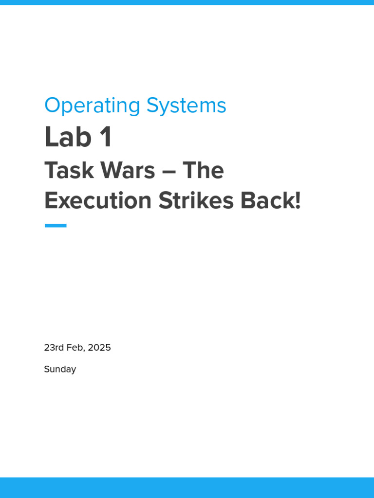 OS Lab 1 | PDF | Real Time Computing | Computer Architecture