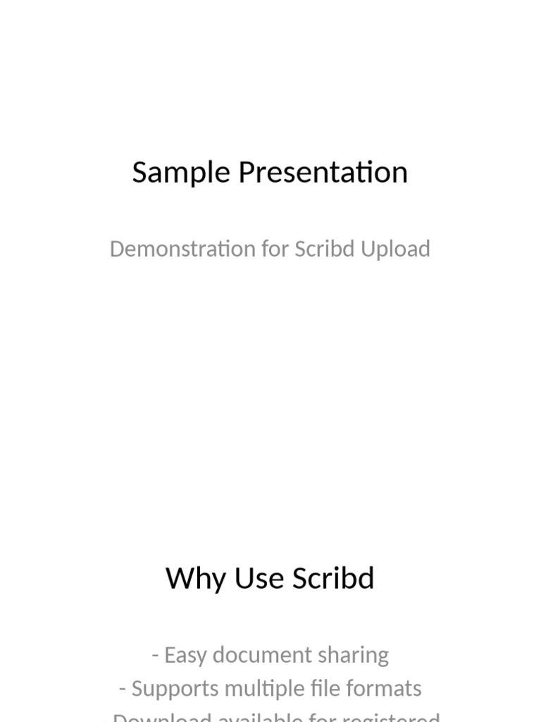 Sample Presentation Pdf