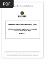 SOP - UPS - Initiation by Subscriber - For Shifting From NPS To UPS - Version 1.0 | PDF