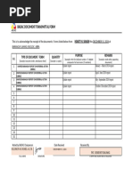 BADAC FORM - Document Transmittal Form | PDF