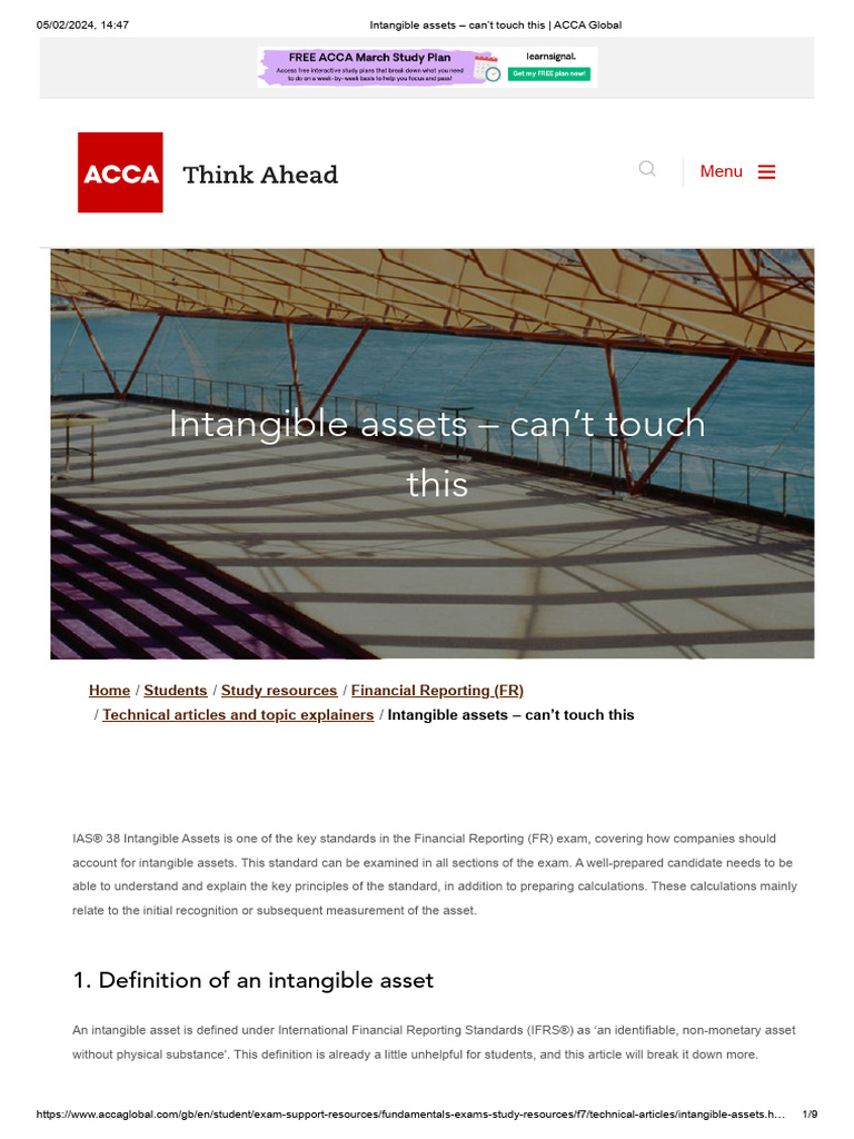 Understanding Intangible Assets in IFRS | PDF | Intangible Asset | Fair ...
