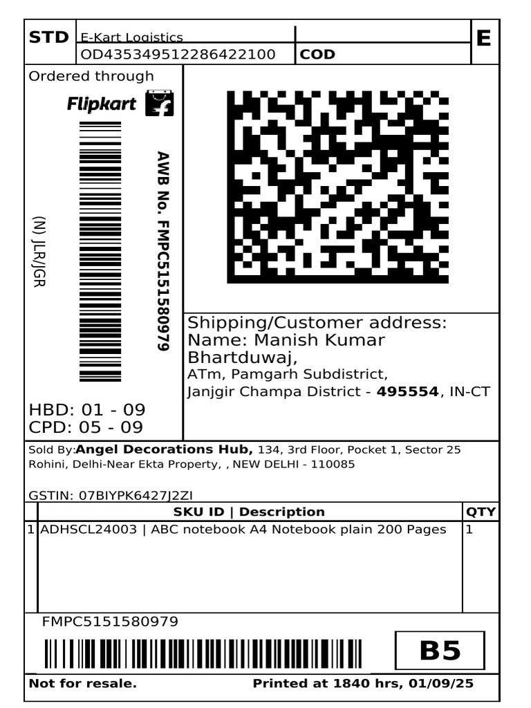 ABC A4 Notebook Order Details | PDF | Invoice | Government