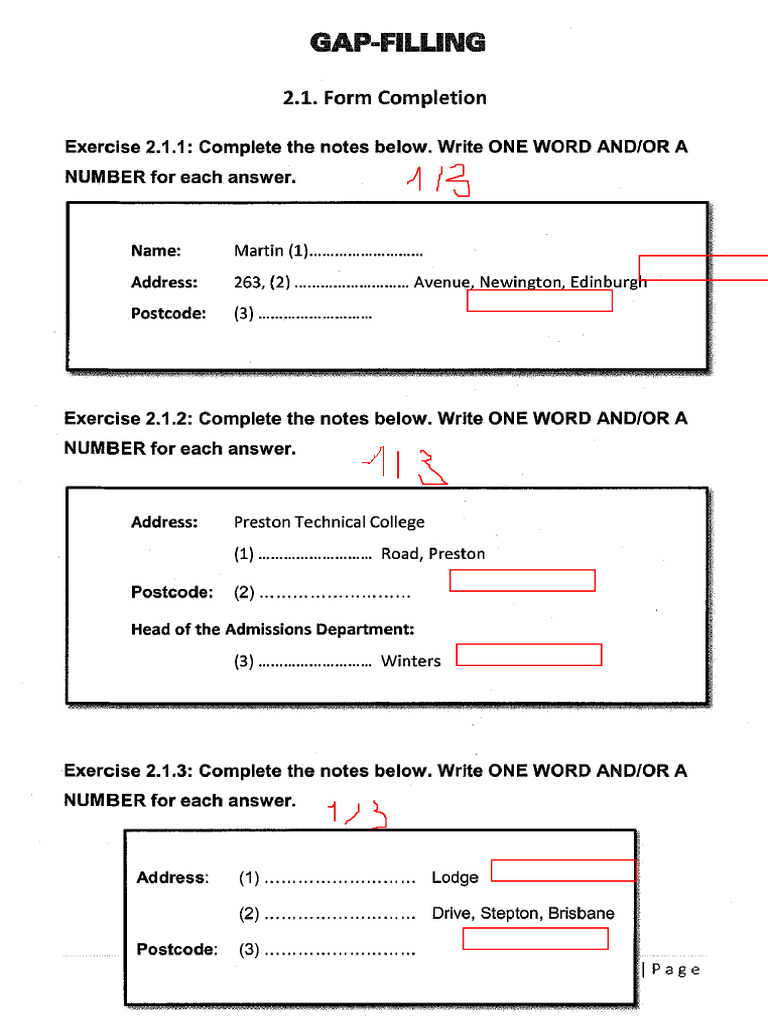 Extra Exercises Gap Filling IE Master | PDF