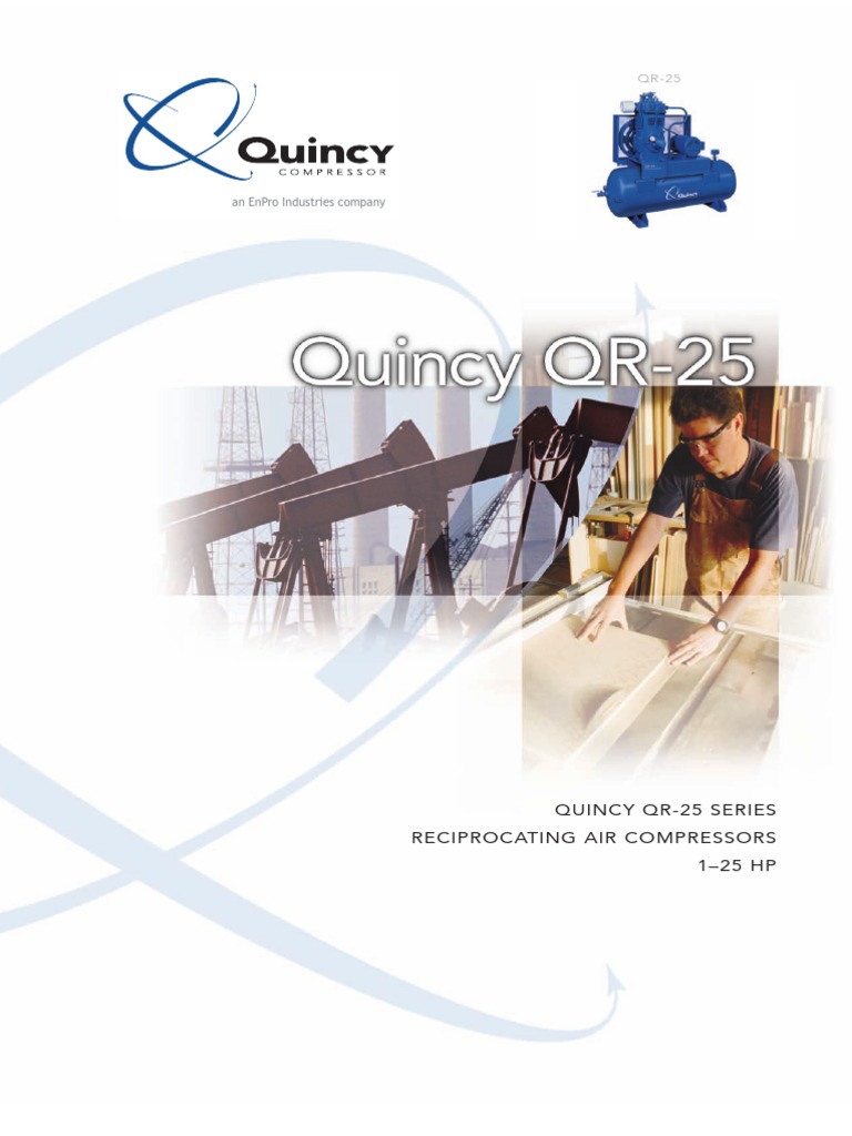 Quincy QR25 Compressor Brochure | PDF | Pump | Horsepower