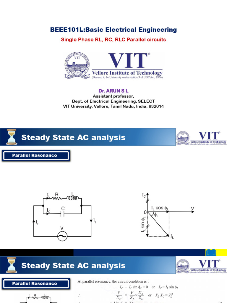 Module 2 L6 Parallel Resonance | PDF
