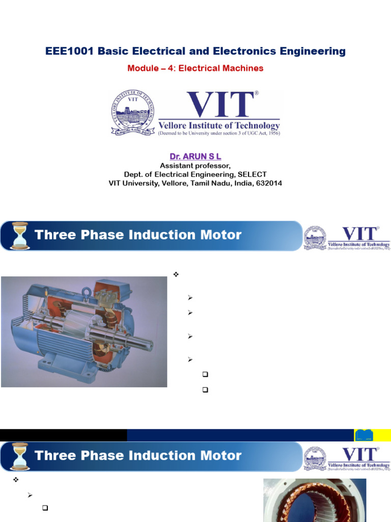 Module 4 L3 Three Phase and Sigle Phase Induction Motor | PDF | Electric Motor | Electrical ...