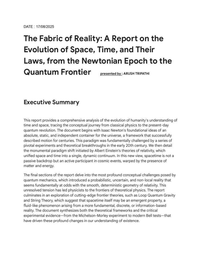 Quantum Physics Added To Report | PDF | Special Relativity | Quantum Mechanics