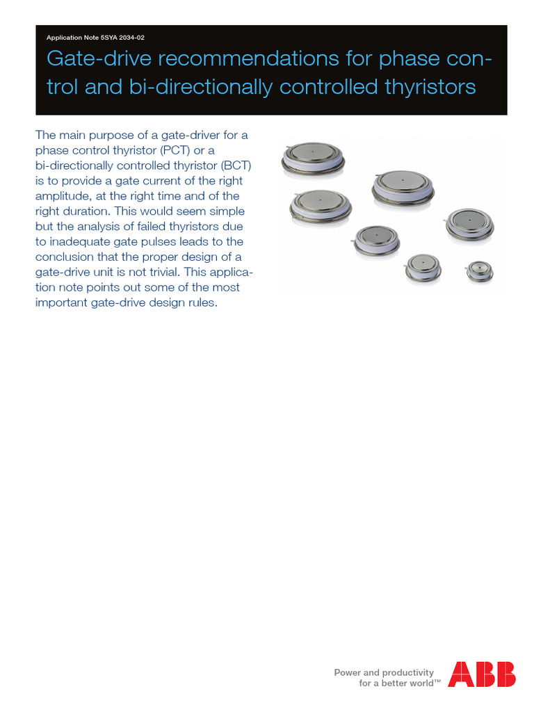 Application Note Gate Drive Recommendati | PDF | Field Effect ...