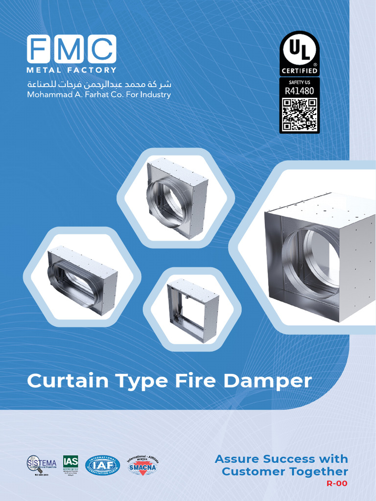Curtain Type Fire Damper Overview | PDF | Duct (Flow) | Fuse (Electrical)