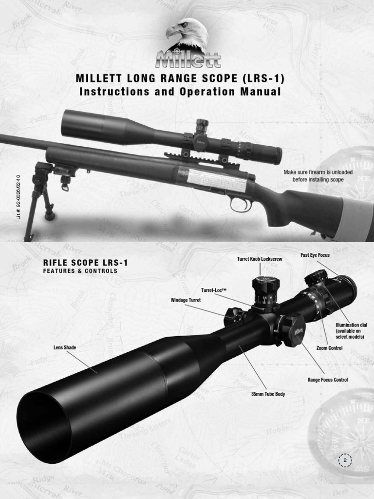 Millett Long Range Scope (Lrs-1) Instructions and Operation Manual ...
