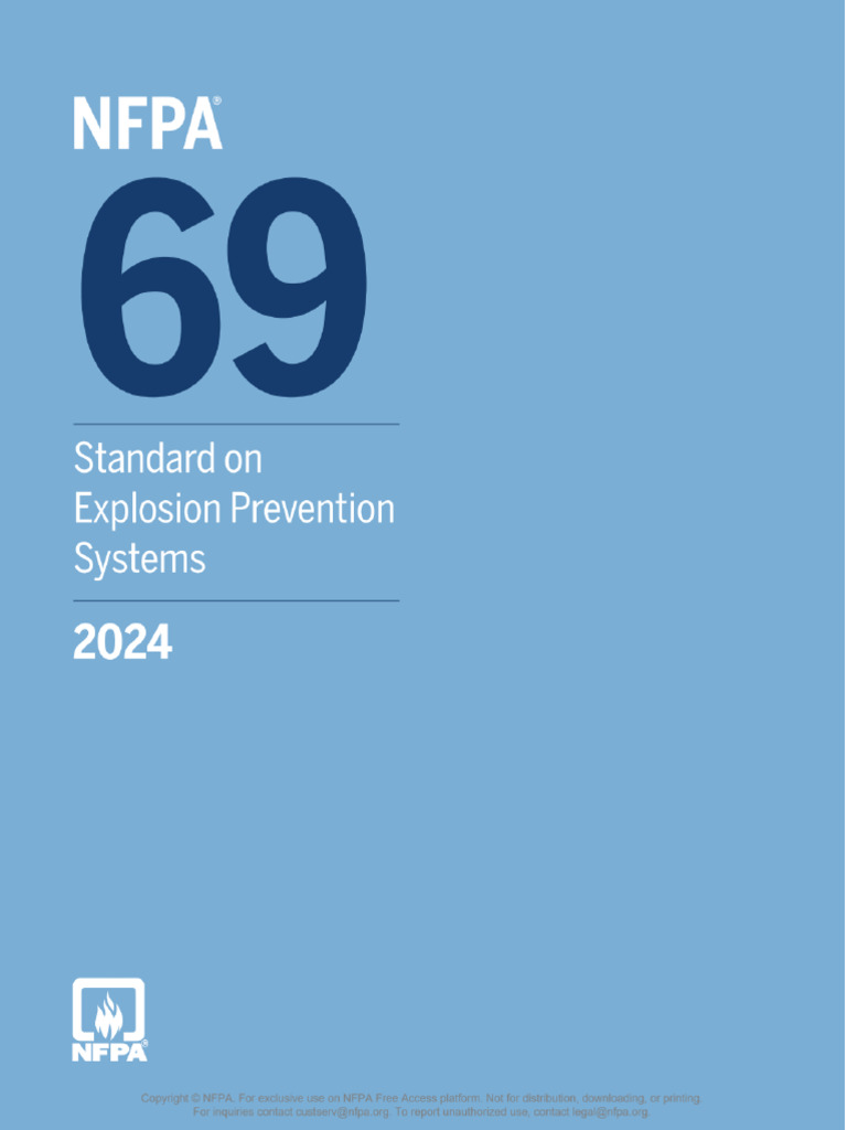 NFPA 69-2024 Standard On Explosion Prevention Systems | PDF
