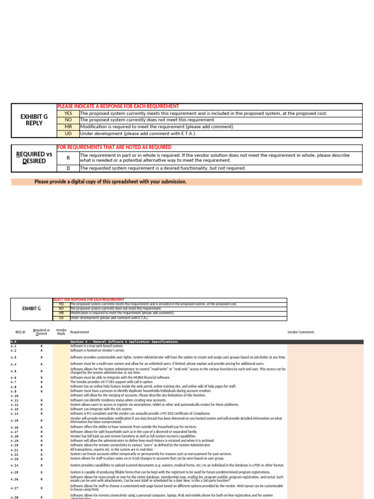 3 Exhibit G - Recreation Management Software Requirements 30722 | PDF ...
