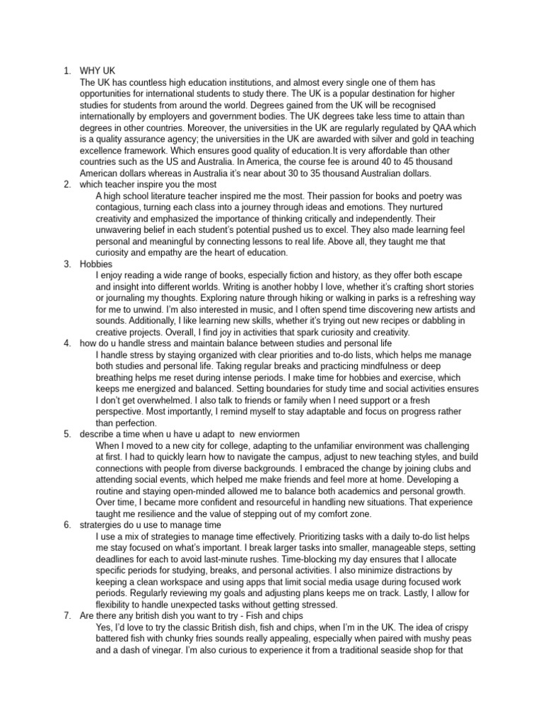 Recorded Interview Questions and Answers | PDF | Cost Of Living | Expense