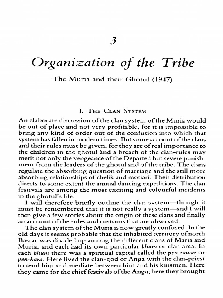 Verrier Elwin - Muria and Their Ghotul | PDF | Marriage | Column