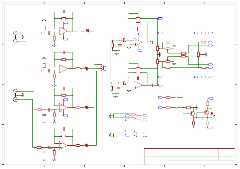 Schematic StudioMaster SM2040 ST Mix - ch7 LINE CD TAPE | PDF