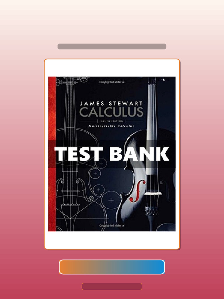 Multivariable Calculus 8 Ed Stewart Ebook and TestBank Bundle PDF ...