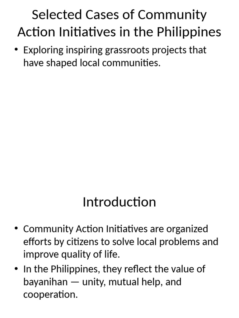 Community Action Philippines | PDF