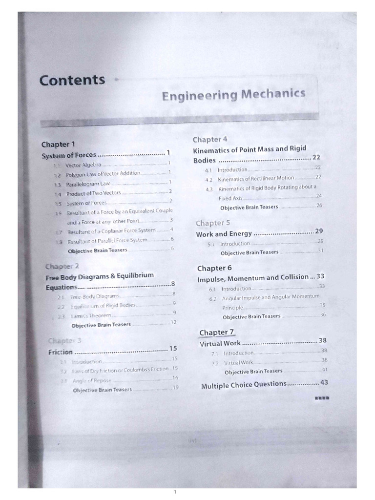 Engg Mechanics (Made Easy Chapters) | PDF